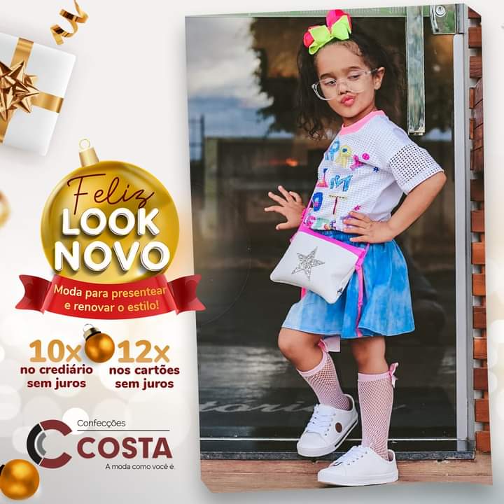 Feliz Look Novo! A Confecções Costa te ajuda com a moda para presentear ...