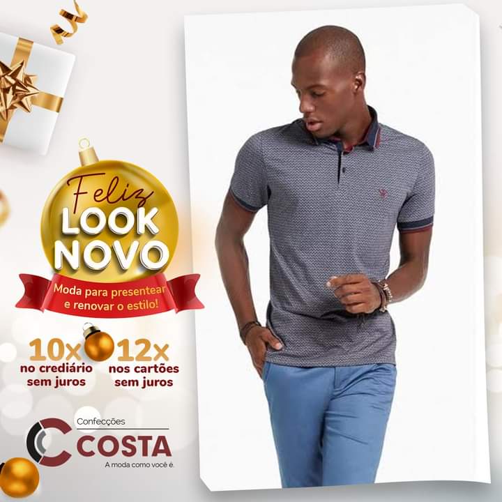 Feliz Look Novo! A Confecções Costa te ajuda com a moda para presentear ...