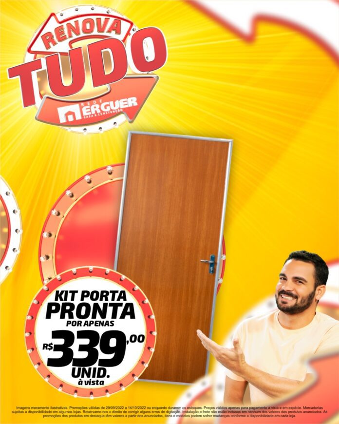Rede Erguer ConstruCosta lança a promoção Renova Tudo com preços super ...